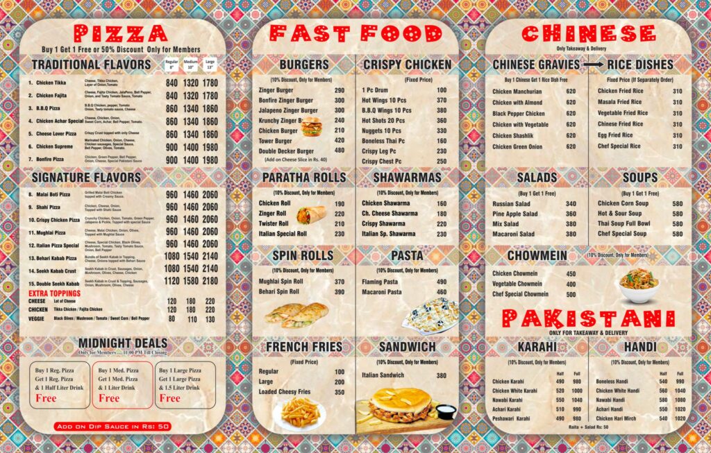 Italian Pizza Multan Menu - Find Pizza Menu - Pizza Deals and Prices ...