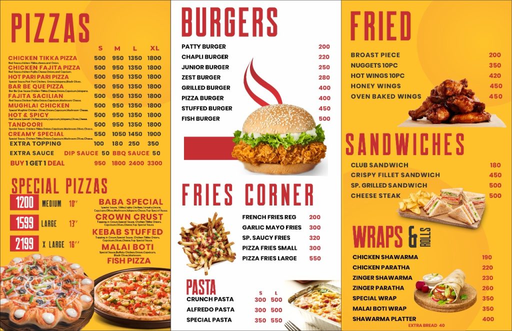Baba Pizza Qila Didar Singh Menu - Find Pizza Menu - Pizza Deals and ...