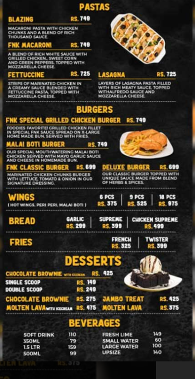 Forks n Knives Pizza Kitchen Lahore Menu - Find Pizza Menu - Pizza ...